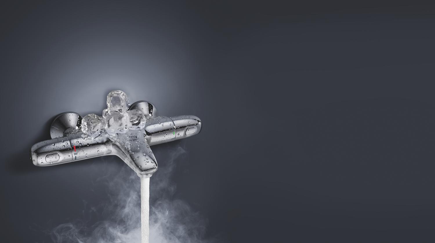 Grohe Grohtherm 1000 badthermostaat met koppelingen 34816003 ...