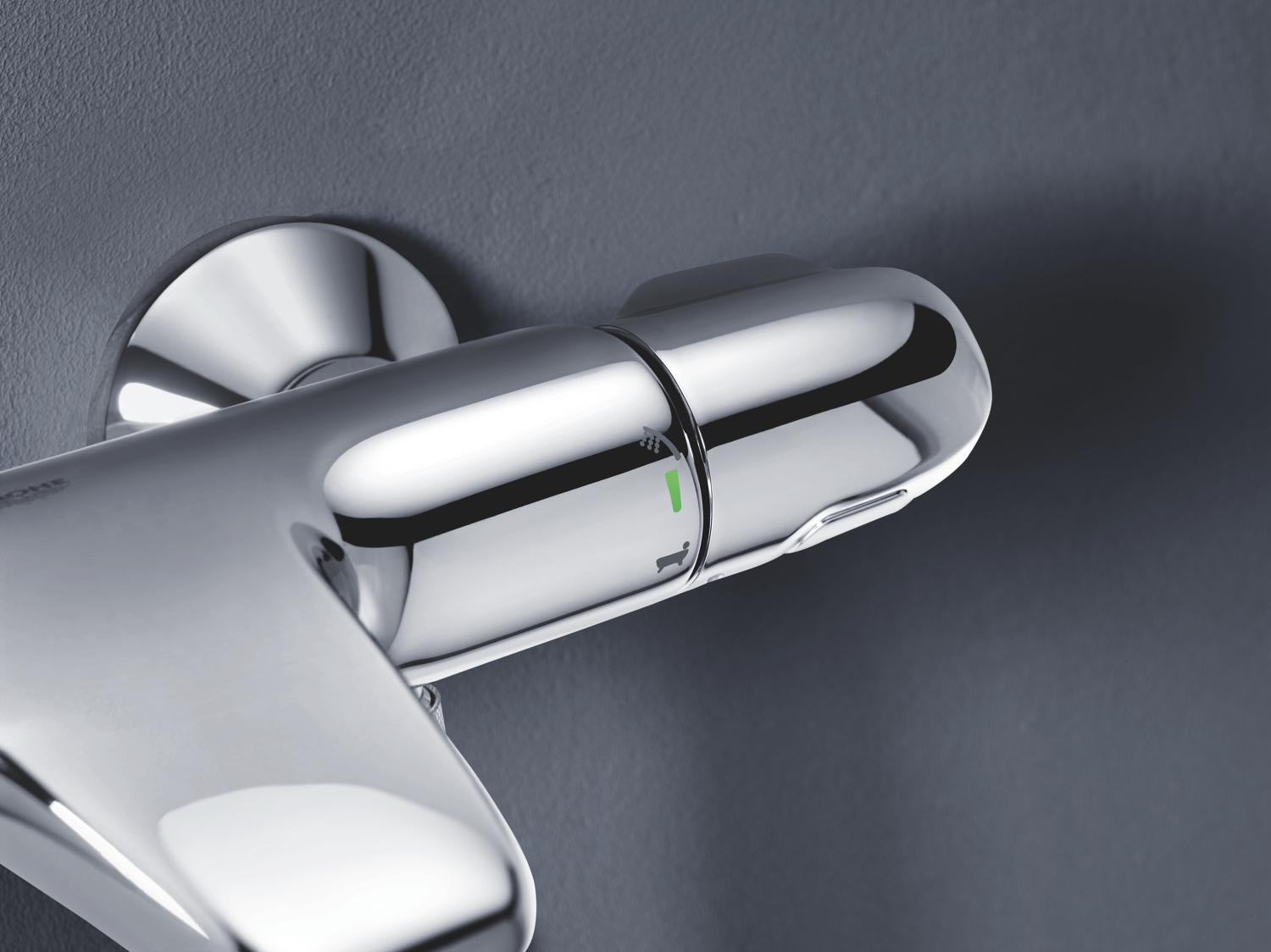 Grohe Grohtherm 1000 badthermostaat met koppelingen 34816003 ...