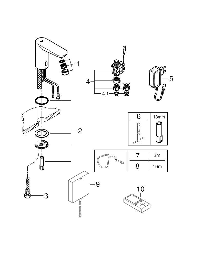 Sanispecials.nl | Grohe Euroeco Cosmopolitan E Wastafelkraan infrarood ...