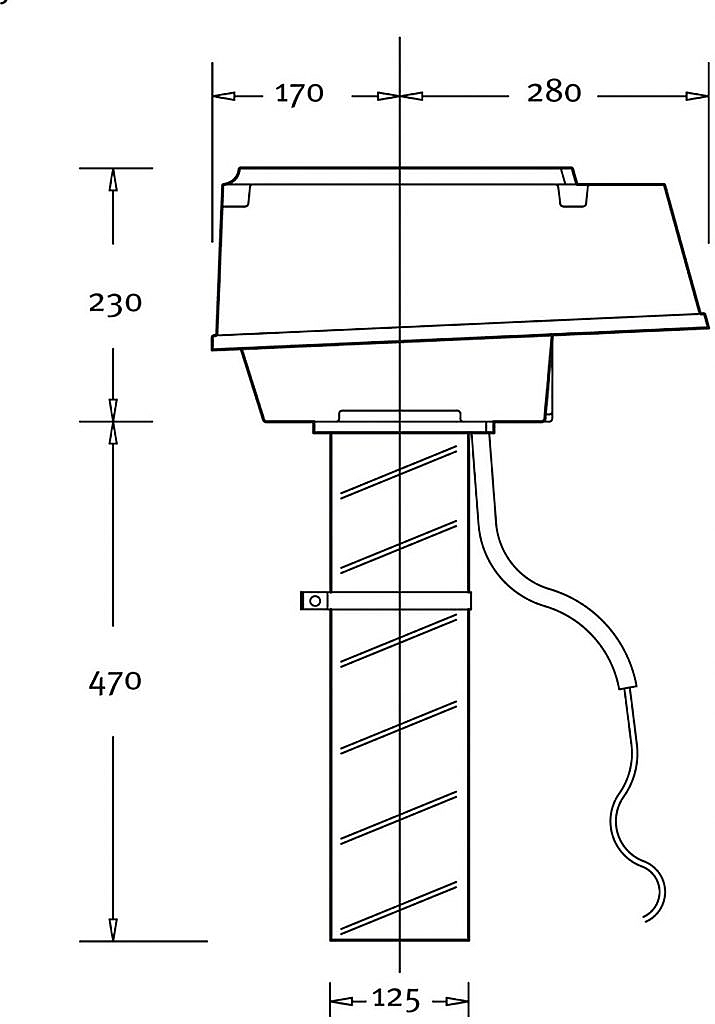 Orcon Pijpdakventilator MPV-10WR 420m3/h + RFT bediening 21100190 | Sanispecials.nl