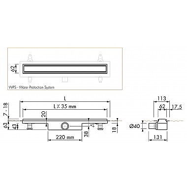 Sanispecials.nl | Easy Drain Compact 30 TAF douchegoot zero/tegel 80cm ...