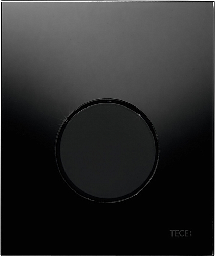 TECE TECEloop urinoirbedieningsplaat van glas incl. cartouche glas zwart, toets zwart ...